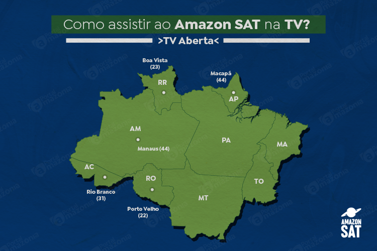 Saiba como assistir ao Amazon Sat - Portal Amazônia