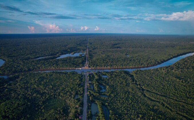 Mapa interativo apresenta dados sobre a BR-319, rodovia que corta a ...