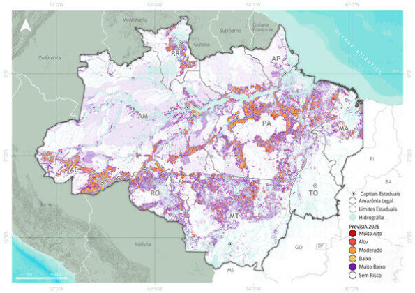 IA aponta 5,5 mil km² com risco de desmatamento na Amazônia